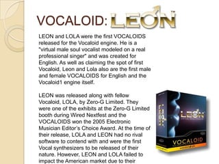 Introduction to vocaloid | PPTX