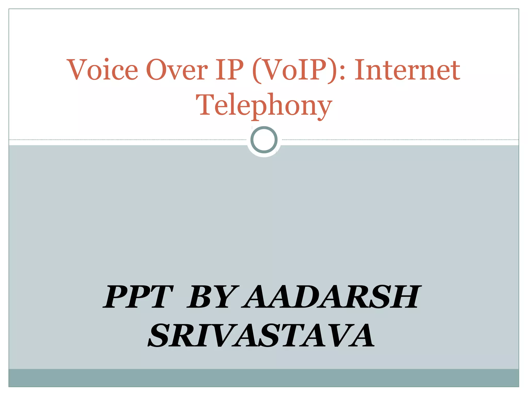 Introduction to VoIP | PPT