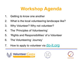 Introduction to volunteering workshop marie godinot | PPT