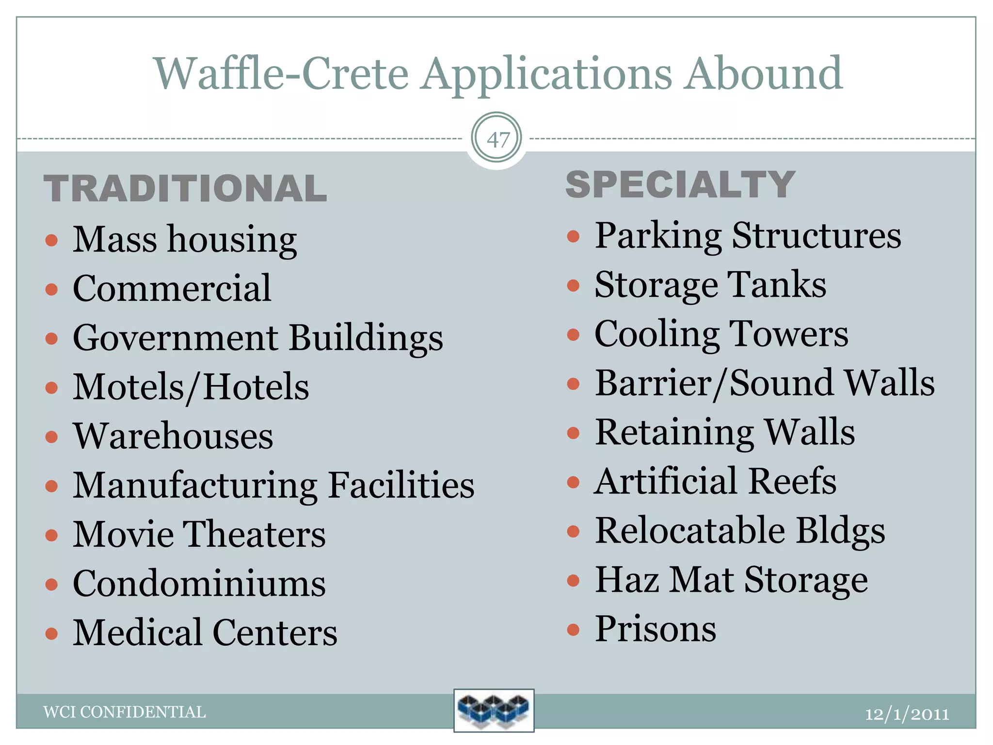 Introduction to the Waffle-Crete Precast Concrete Building System | PPTX