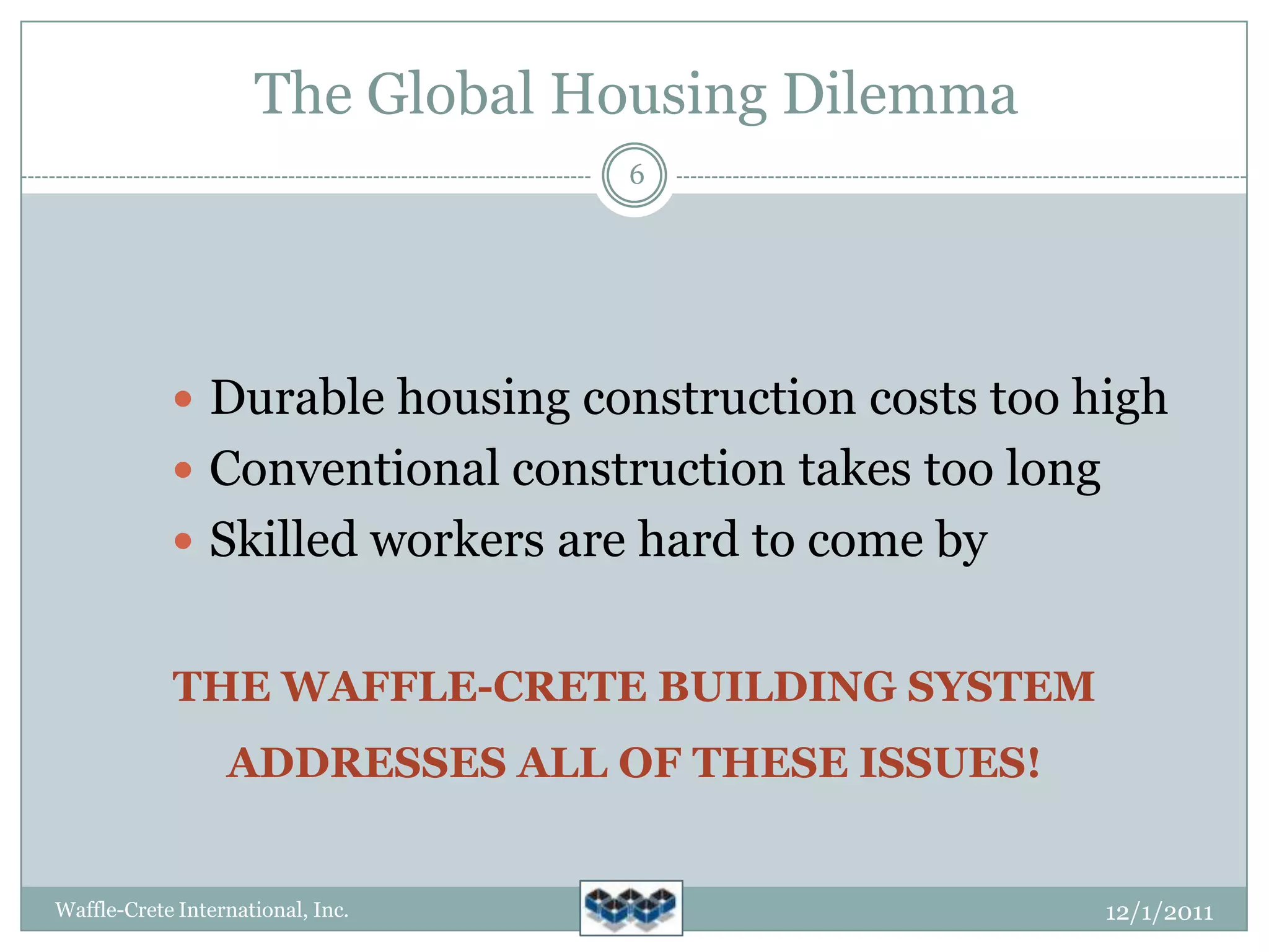 Introduction to the Waffle-Crete Precast Concrete Building System | PPTX