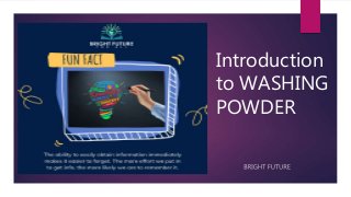 Introduction to washing powder PPT