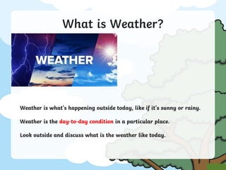 Introduction to Weather for early grade students | PDF