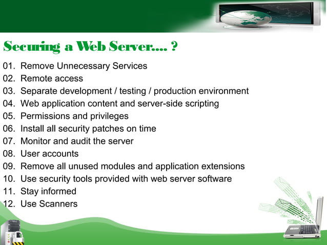 Introduction to Web Server Security | PPT