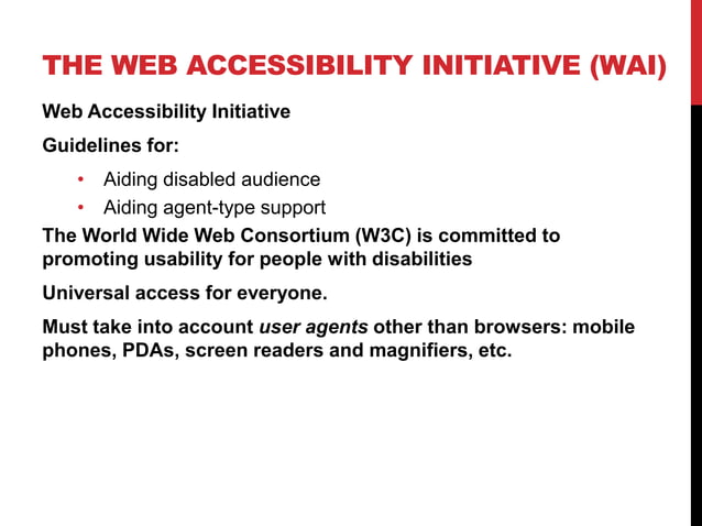 Introduction To Web Accessibility | PPTX | Web Design and HTML | Internet