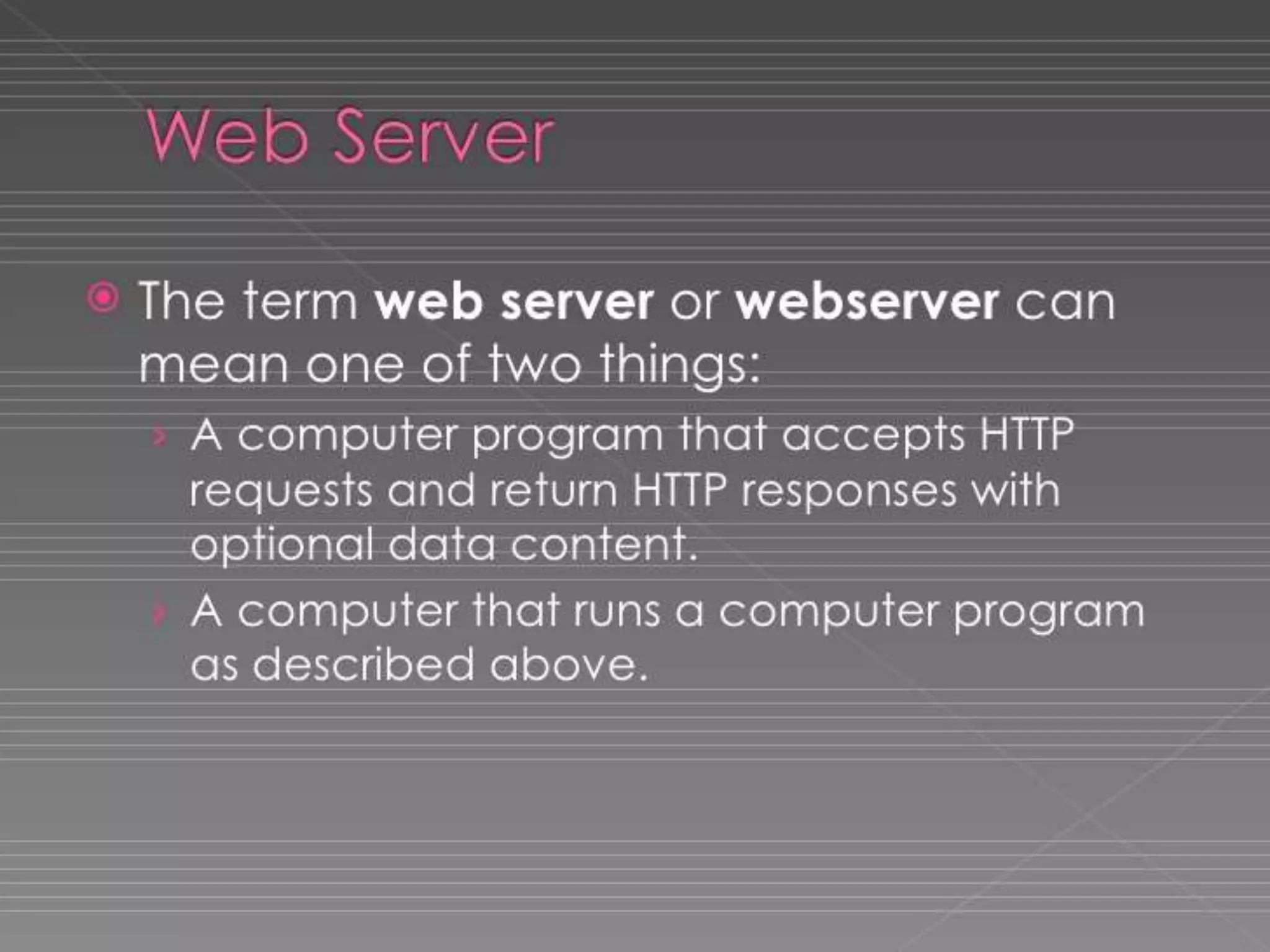 Introduction to web architecture | PPT