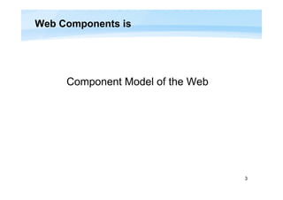 Introduction to Web Components | PDF | Web Design and HTML | Internet