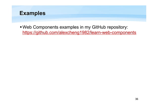 Introduction to Web Components | PDF | Web Design and HTML | Internet