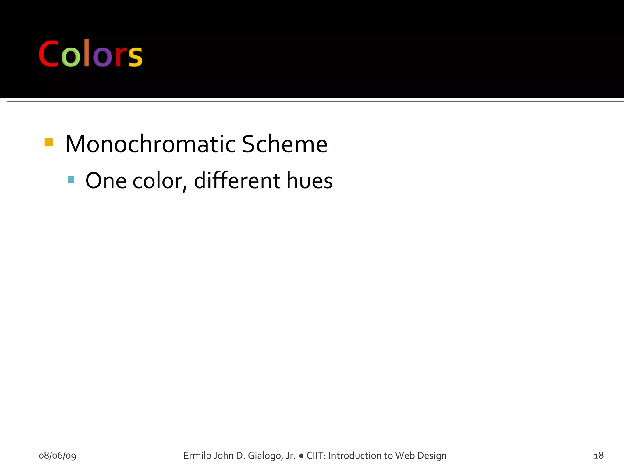 Introduction To Web Design | PPT