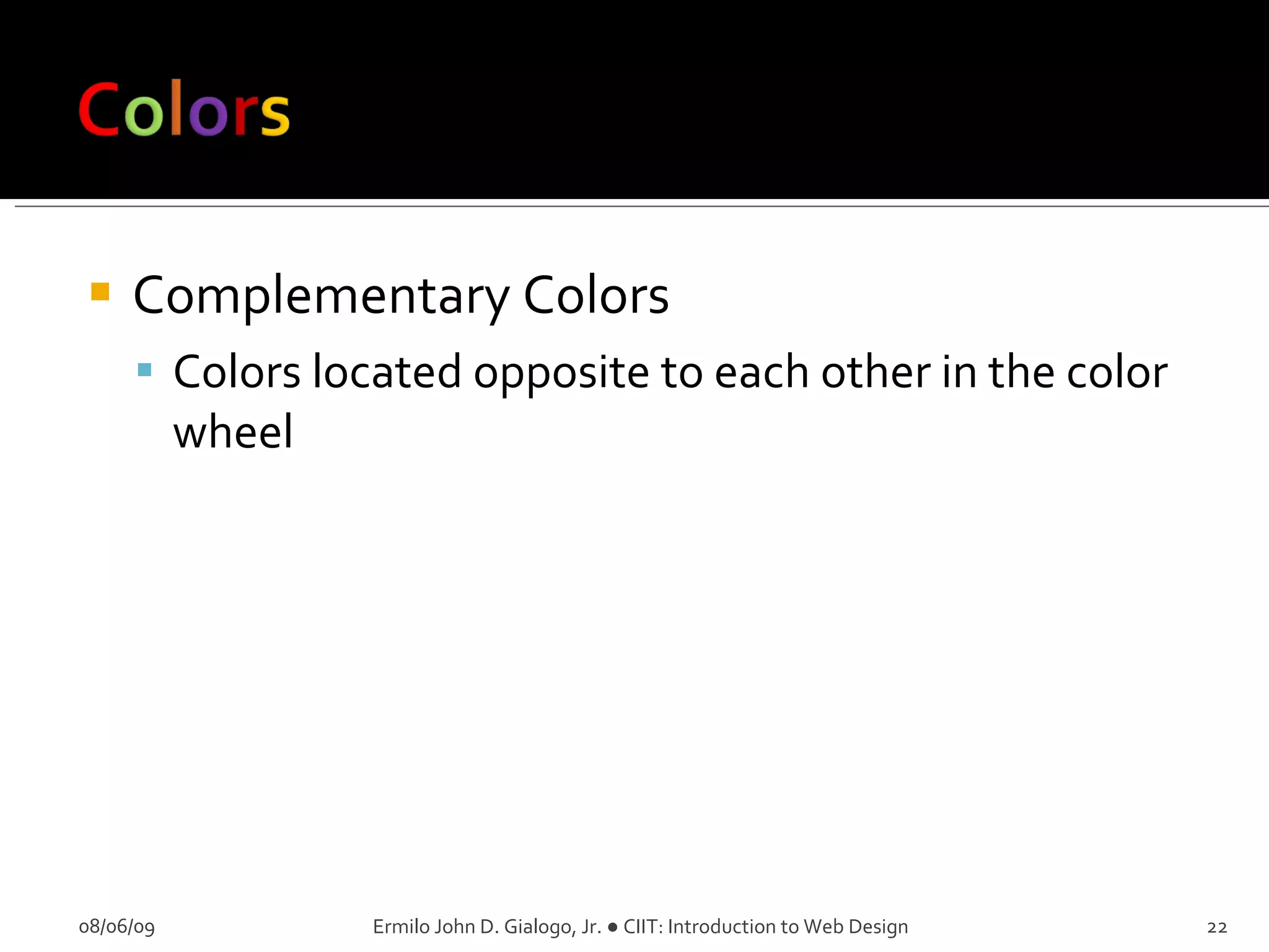 Introduction To Web Design | PPT