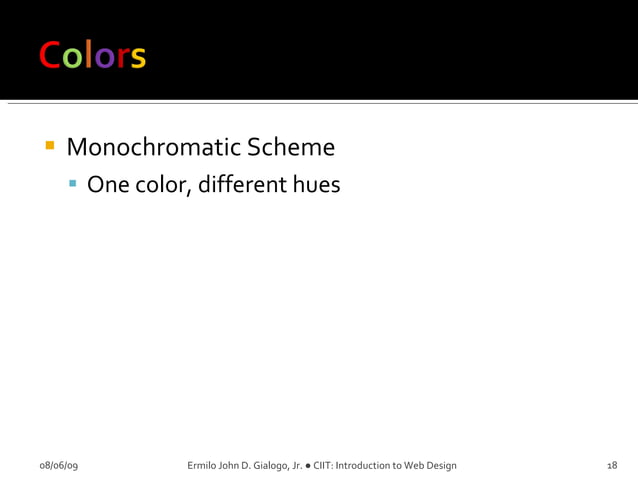 Introduction To Web Design | PPT | Web Development | Internet