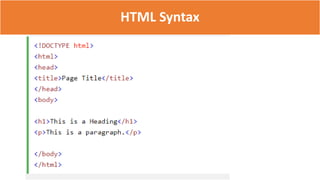 Introduction to web development | PPT