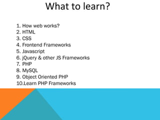 Introduction to Web Development Career | PDF