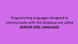 Introduction to web developments | PPT