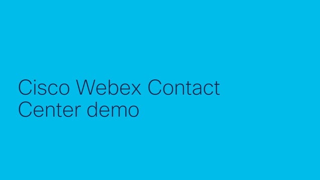 Introduction to Webex Contact Center 2021.pdf | Web Conferencing ...