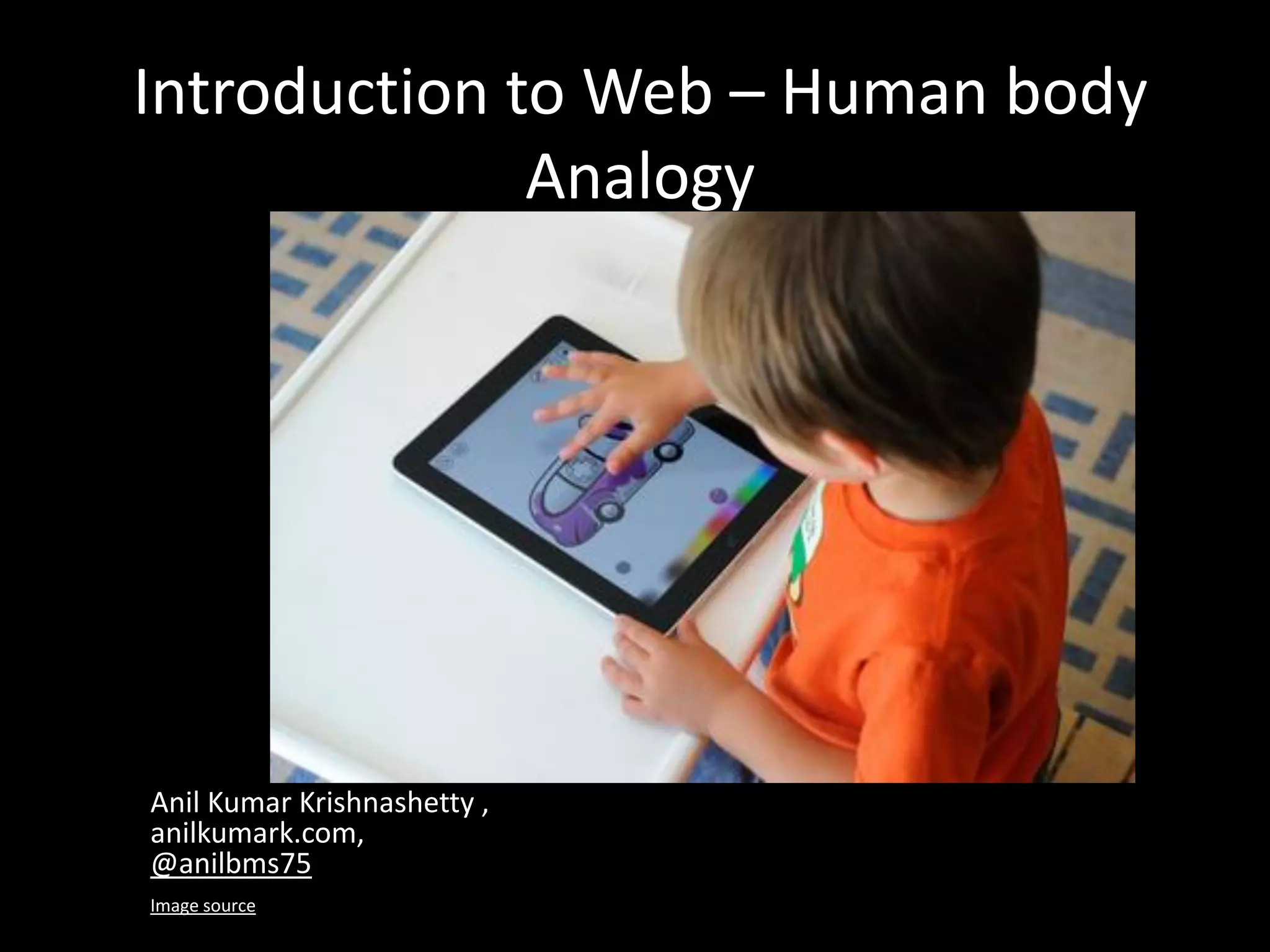 Introduction to web – human body analogy | PPT