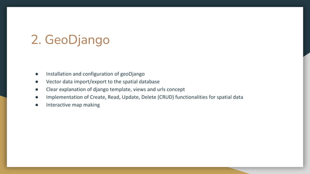 Introduction To Web Mapping And Web Gis 2020 Geodjango Ppt