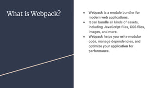 Introduction to Webpack : A Beginners Giude | PPT