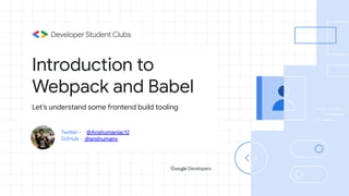 Introduction to webpack and babel | PDF | Web Development | Internet