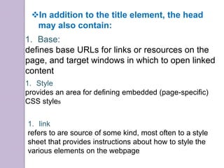 Introduction to web page | PPTX