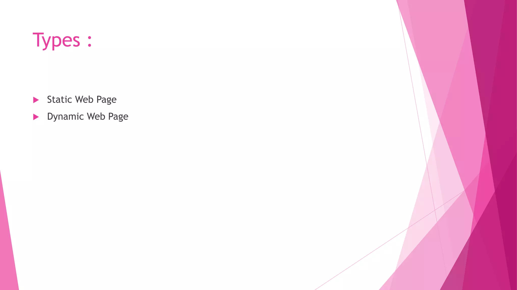 Introduction to webpage | PPTX | Web Design and HTML | Internet