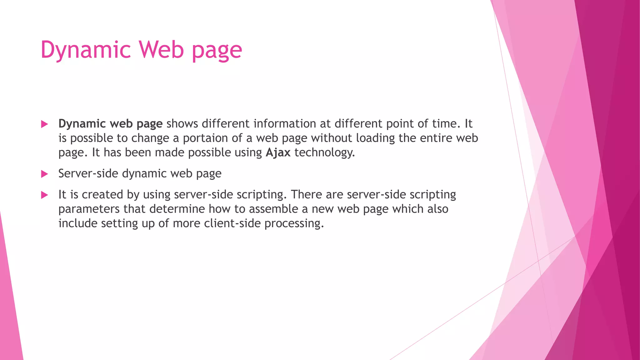Introduction to webpage | PPTX | Web Design and HTML | Internet