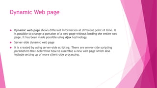 Introduction to webpage | PPTX | Web Design and HTML | Internet