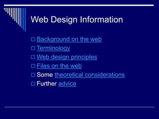 Introduction to Web Page Design.ppt