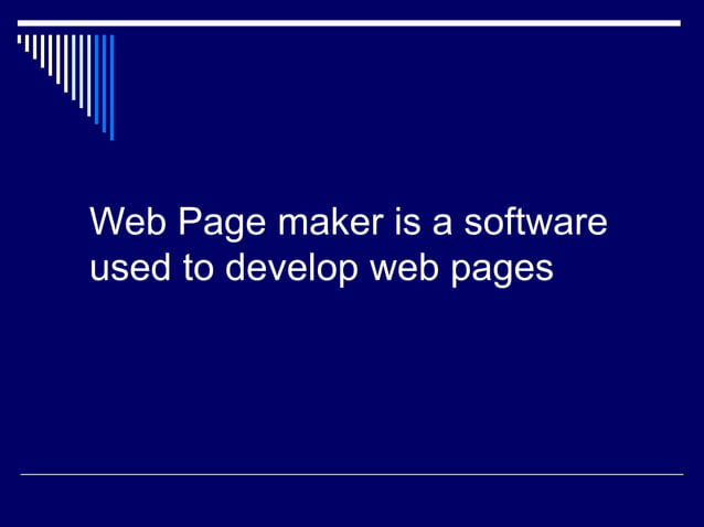 Introduction to Web Page Design OT and Network | PPT