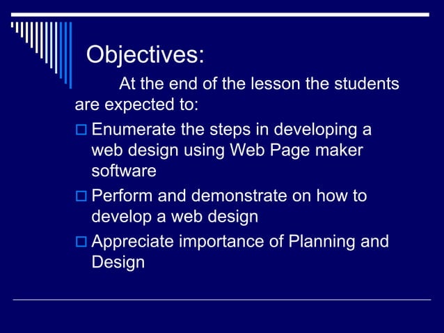 Introduction to Web Page Design OT and Network | PPT
