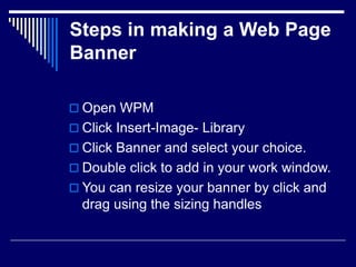 Introduction to Web Page Design OT and Network | PPT