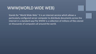 Introduction to web services | PPTX