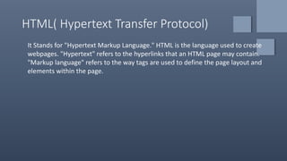 Introduction to web services | PPTX