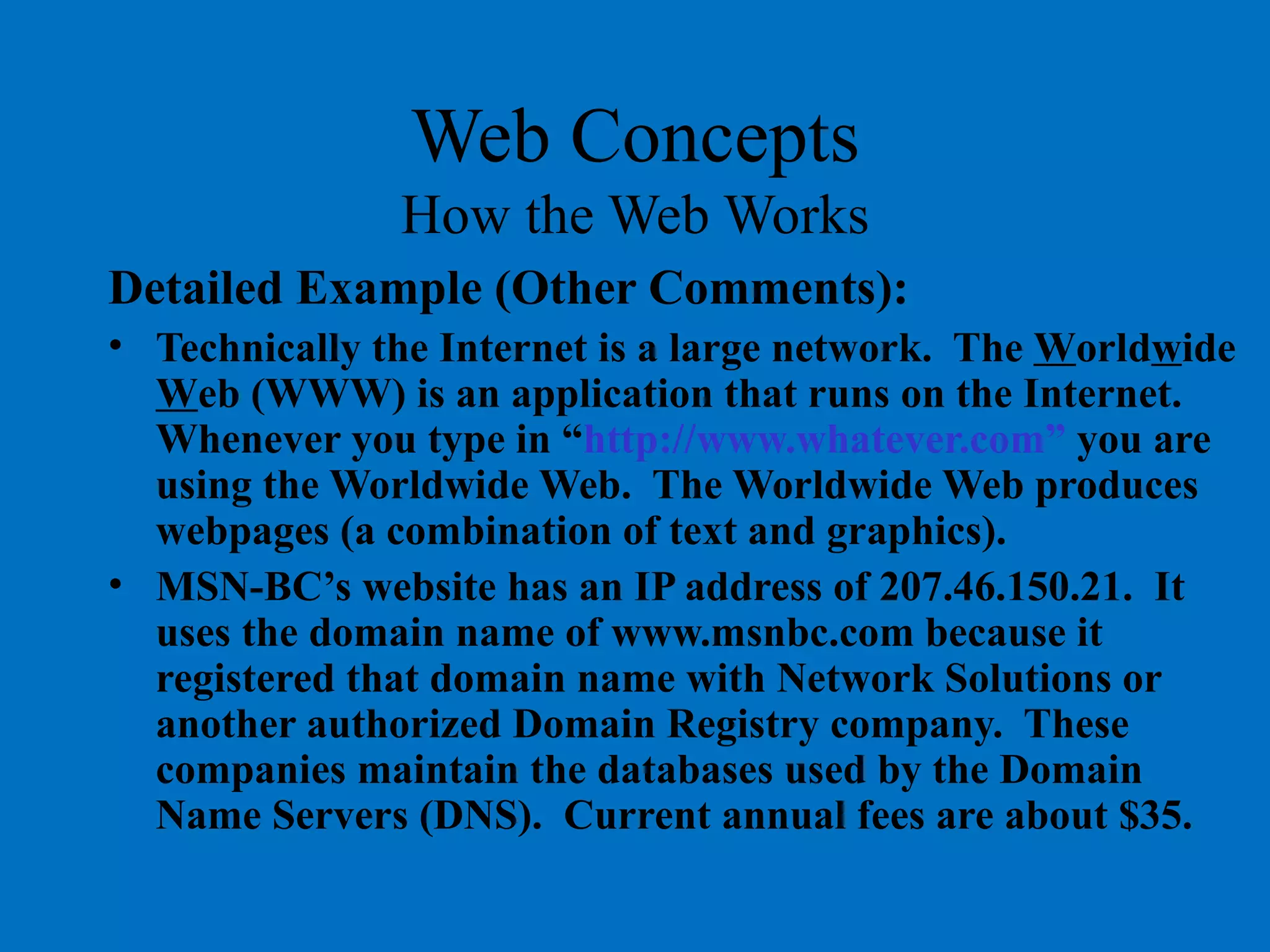 Introduction To Web Technology | PPT