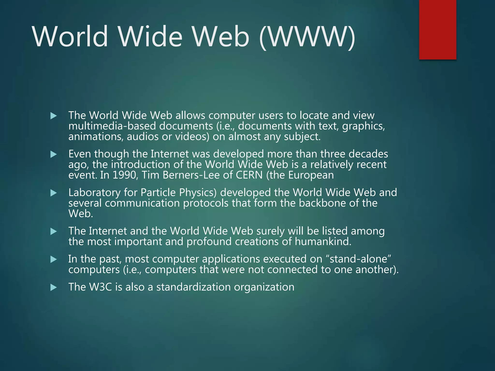 Introduction to web technology | PPTX