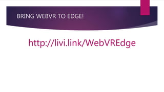 Introduction to The VR Web | PPT