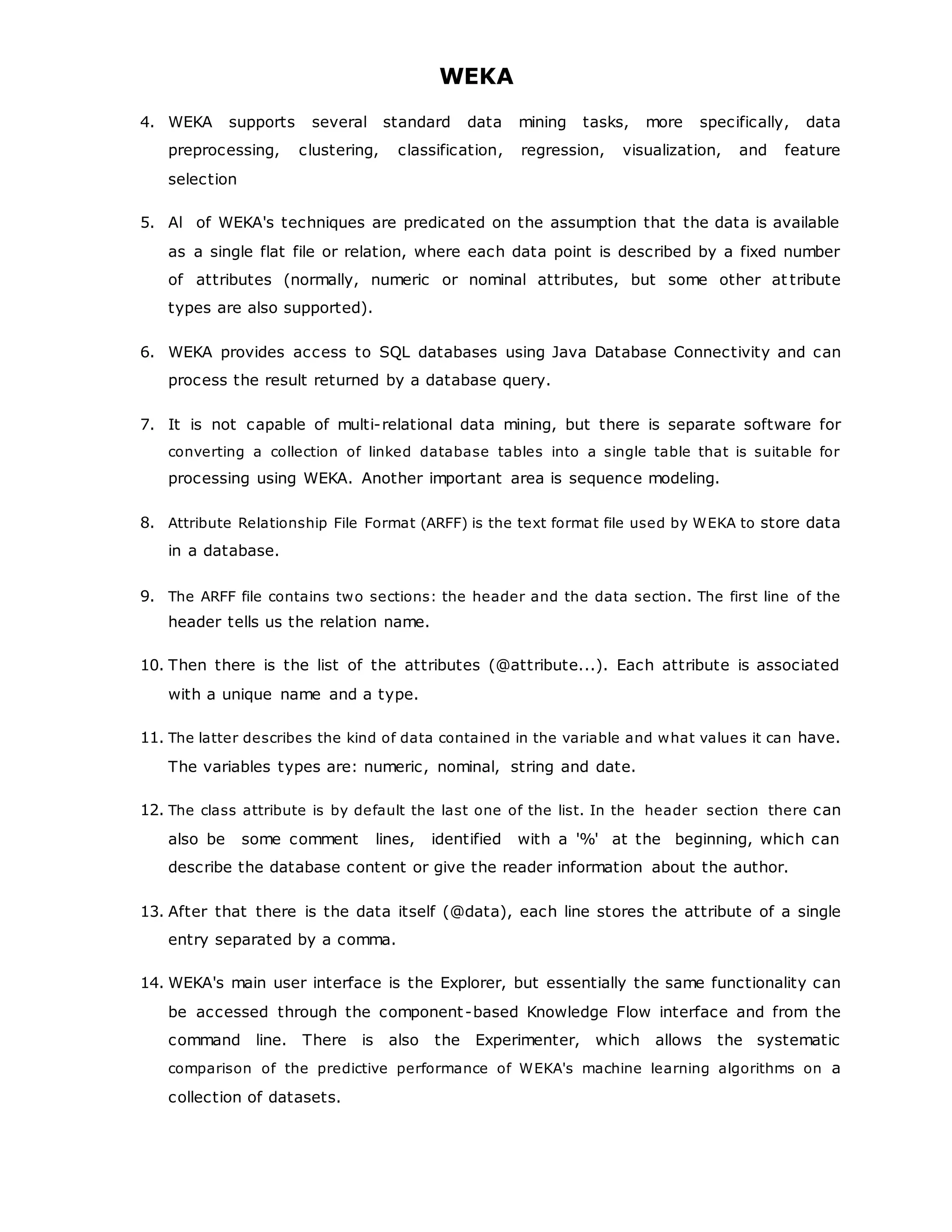 Introduction to weka | PDF