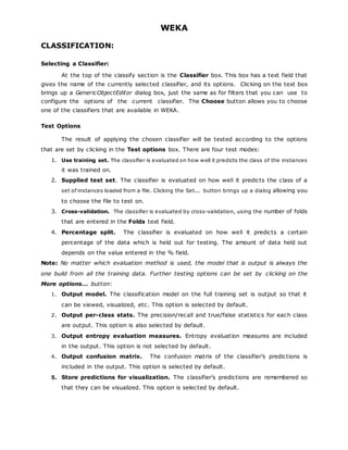 Introduction to weka | PDF