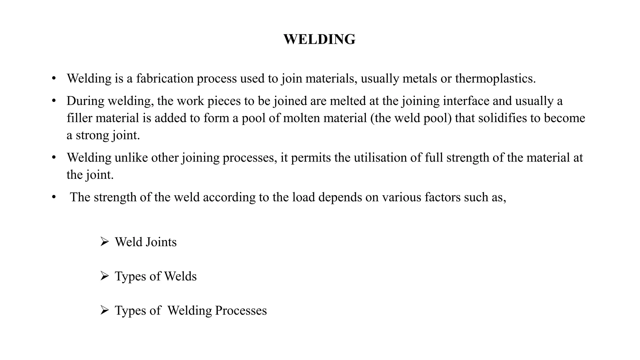 Introduction to welding and joining | PPTX