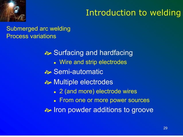 Introduction to welding processes | PPT | Business | Business and Finance
