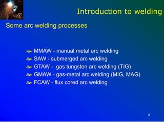 Introduction to welding processes | PPT