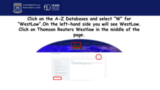 Introduction to WestLaw | PPTX