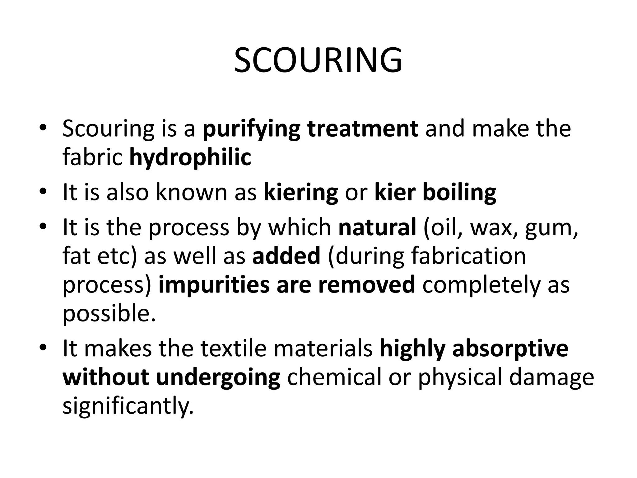 Introduction to wet processing of fabric | PDF