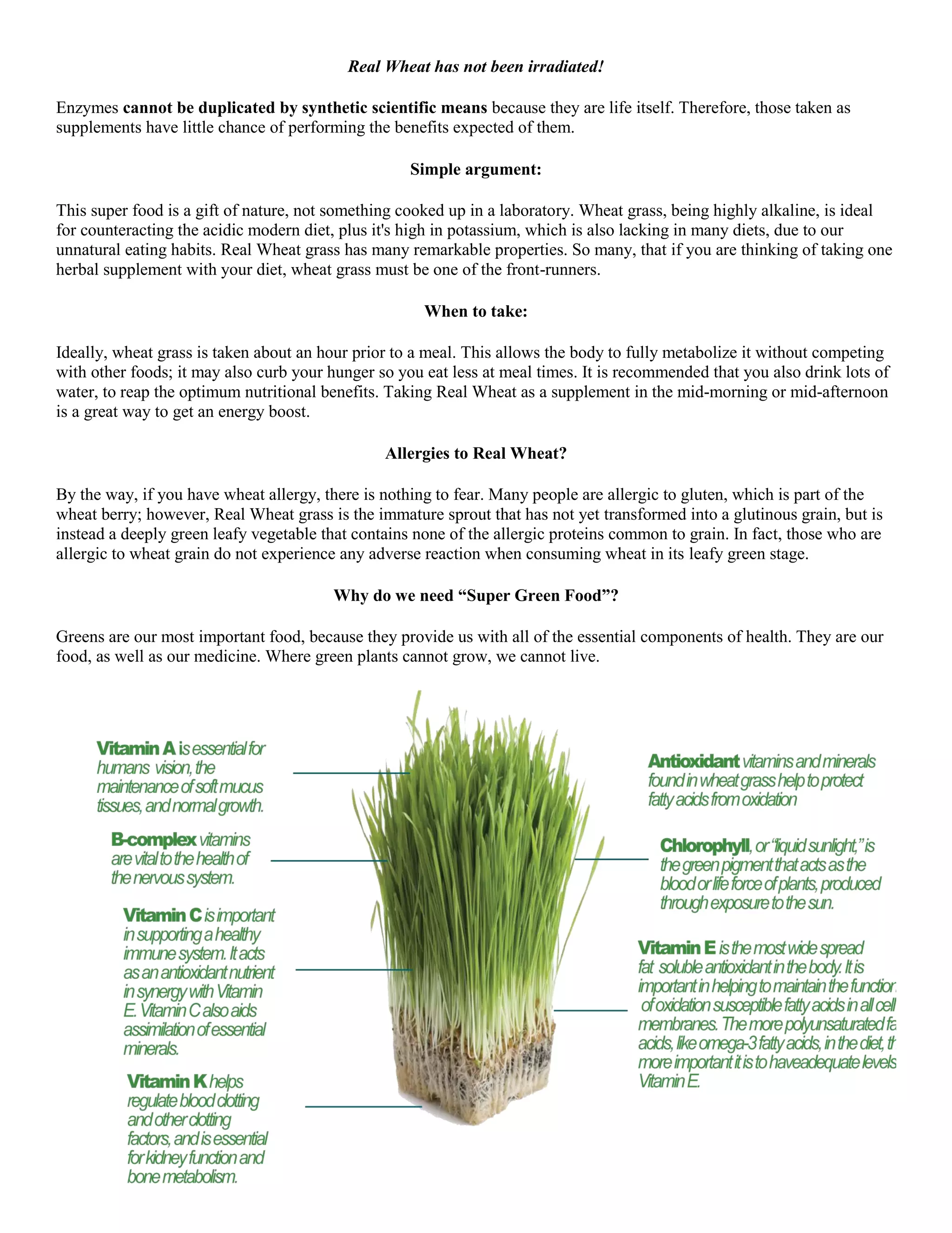 Introduction to Wheatgrass | PDF