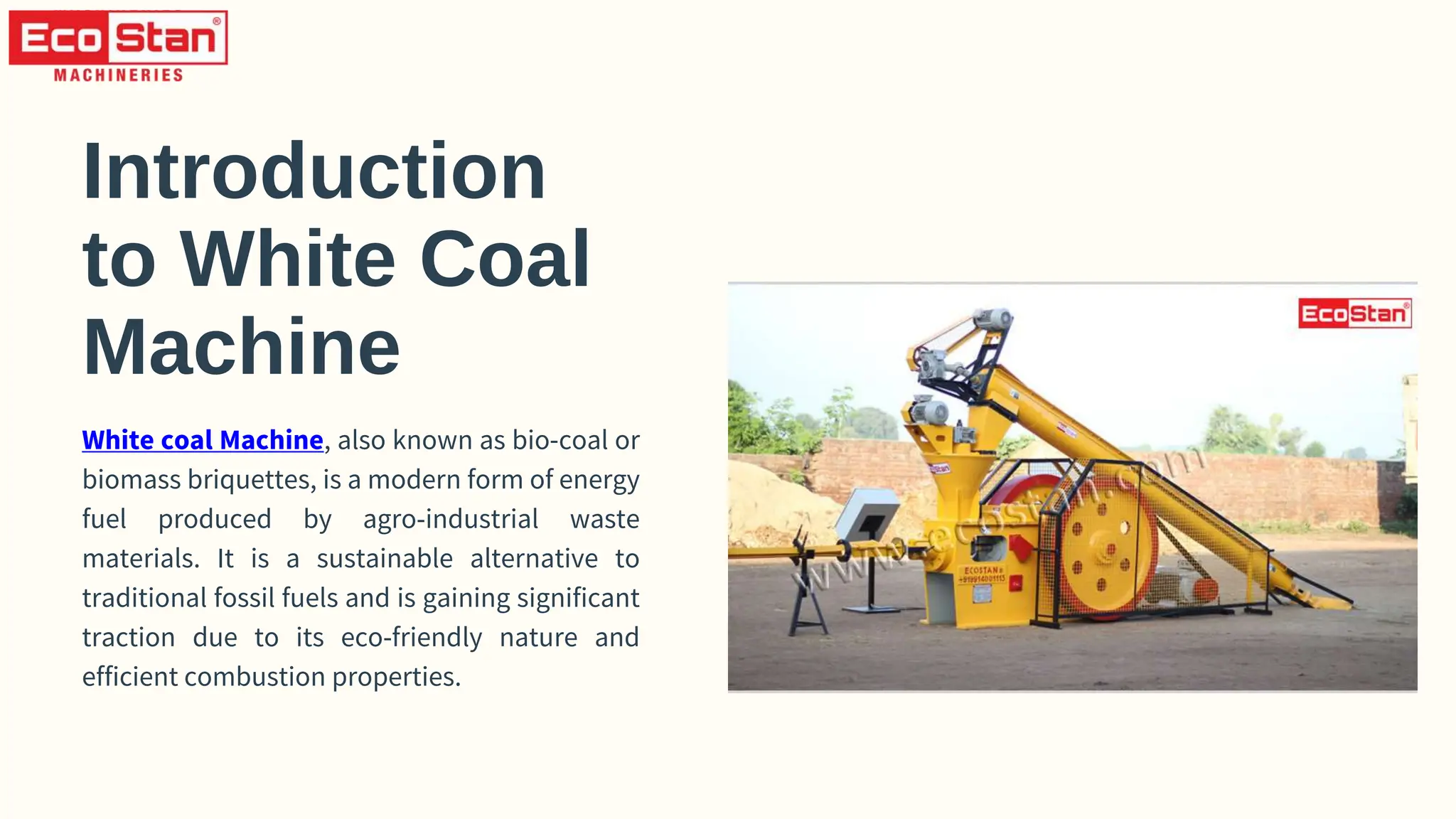 The Environmental Benefits of Using White Coal-Making Machines | PPT