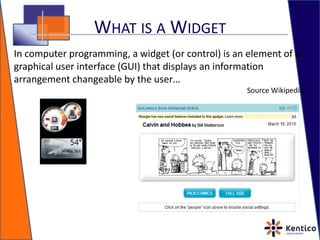 Introduction to widgets | PPT