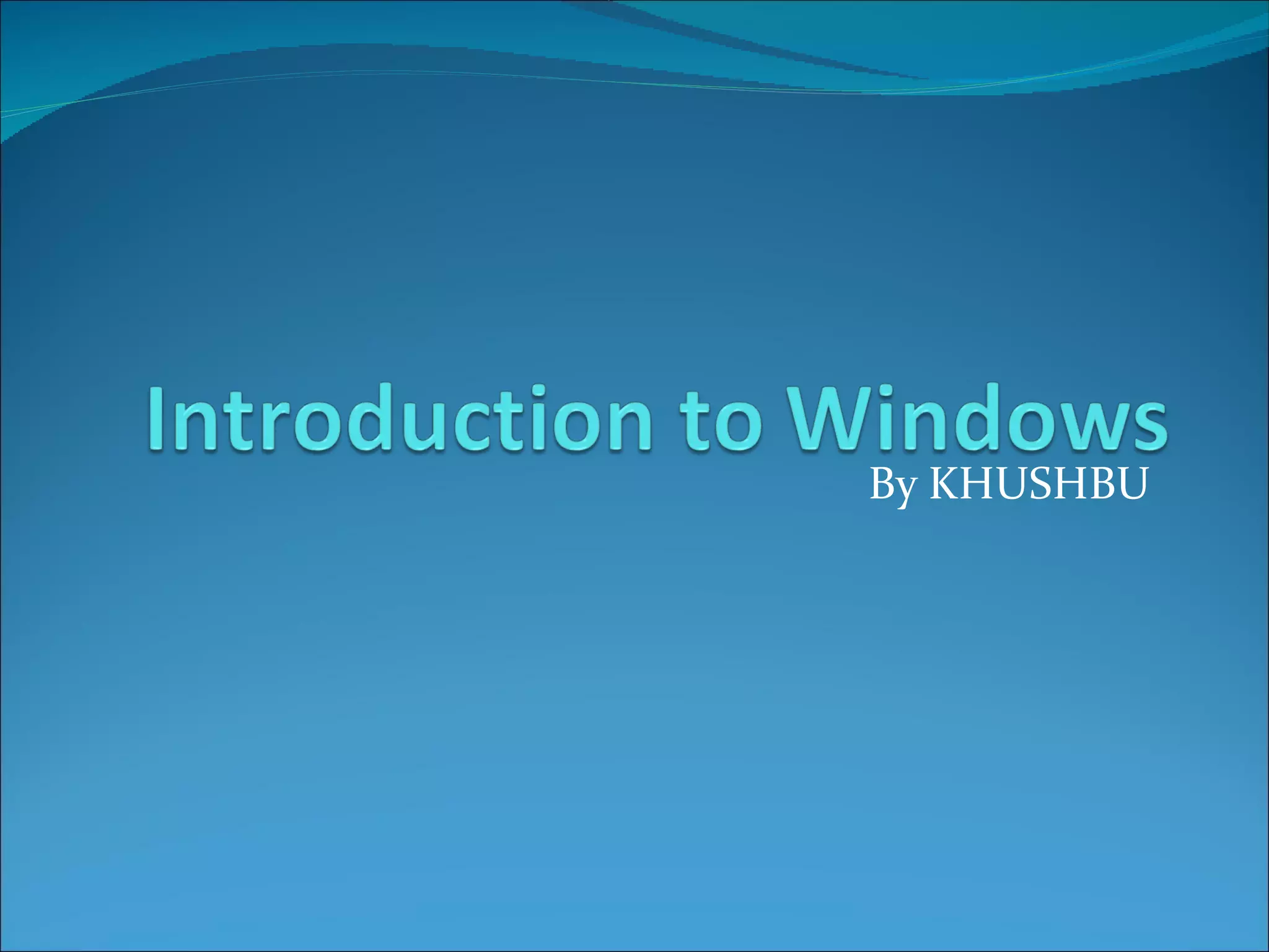 Introduction To Windows Ppt Computing Technology And Computing