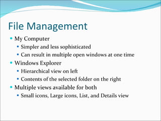 Introduction to windows | PPT | Computing | Technology & Computing