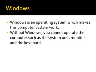 Introduction to Windows | PPTX