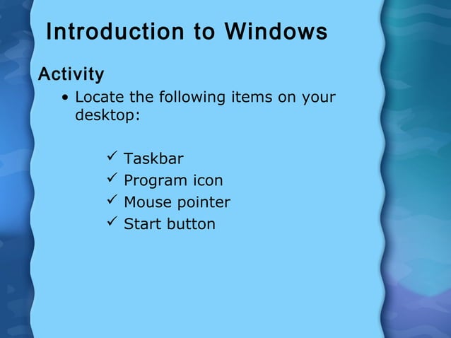 Introduction to windows | PPT